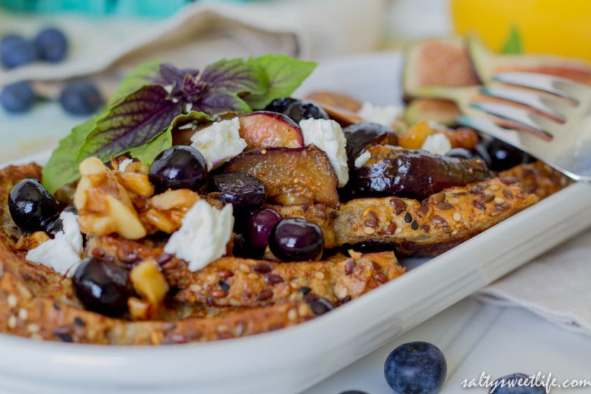 Honeyed Fig and Feta French Toast | Salty Sweet Life