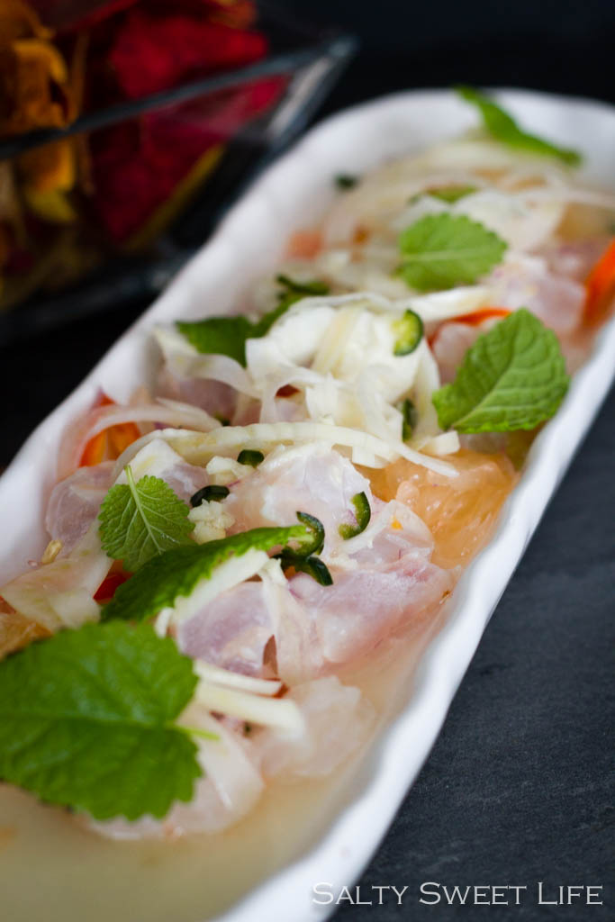 Rockfish and Red Grapefruit Ceviche with Quick Pickled Fennel | Salty ...